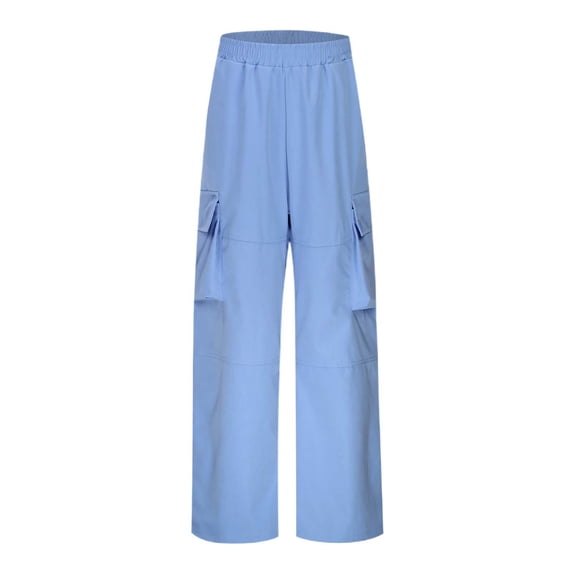 Curuila Children Boys Cargo Pants With Pocket Elastic Waistband Solid ...