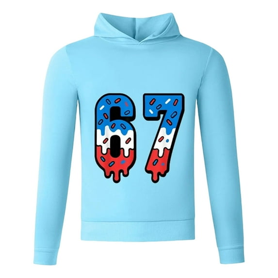 Curuila Children Girls Boys Hooded Sweatshirt Long Sleeve Letter Print ...