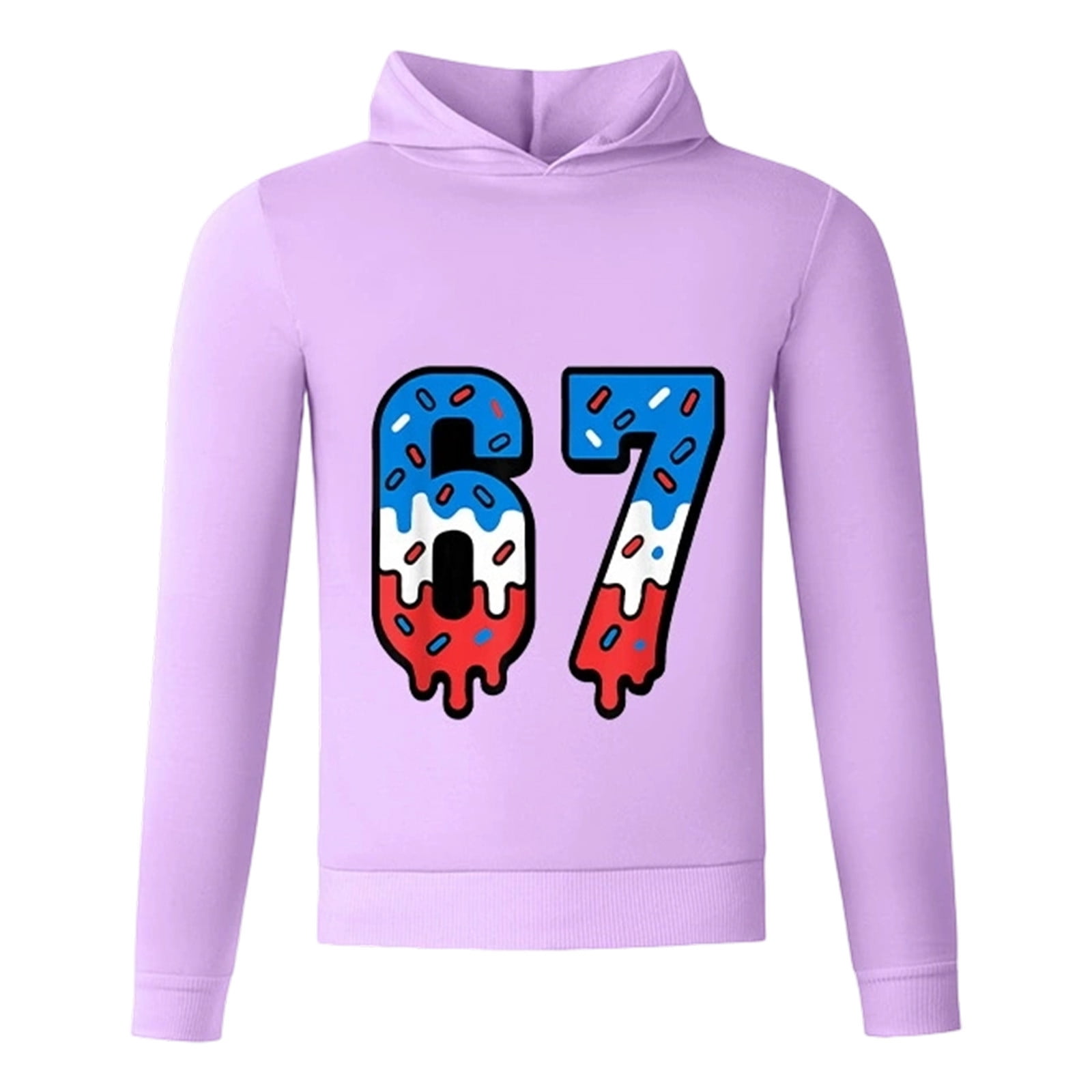 Curuila Children Girls Boys Hooded Sweatshirt Long Sleeve Letter Print ...