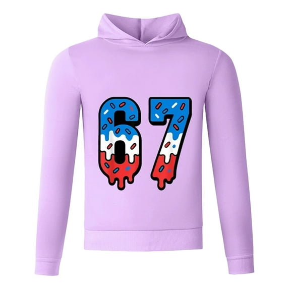 Curuila Children Girls Boys Hooded Sweatshirt Long Sleeve Letter Print ...
