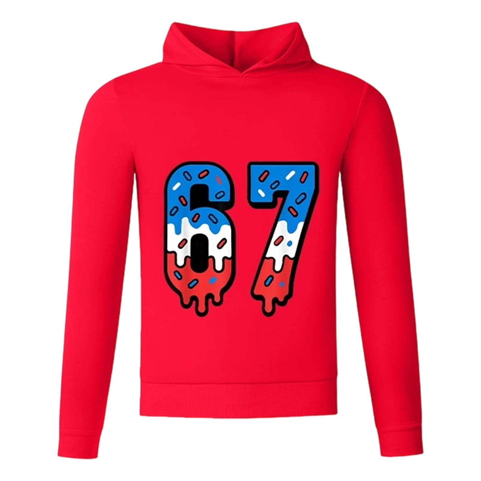 Curuila Children Girls Boys Hooded Sweatshirt Long Sleeve Letter Print ...