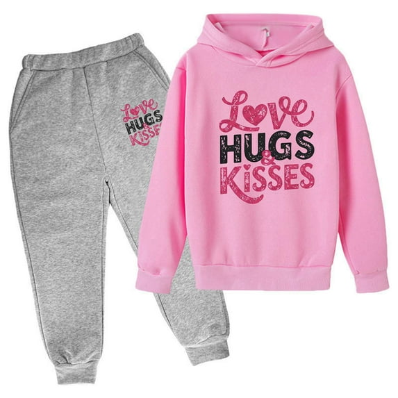 Curuila Children Girls Boys Hoodie Set Casual Long Sleeve Valentine'S ...
