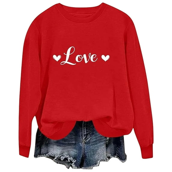 Curuila Children Girls Boys T Shirts Crew Neck Valentine'S Day Letter ...