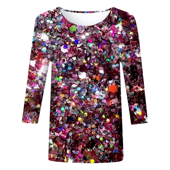 Curuila Children Girls Boys Tops Mardi Gras Star Print Long Sleeve Crew ...