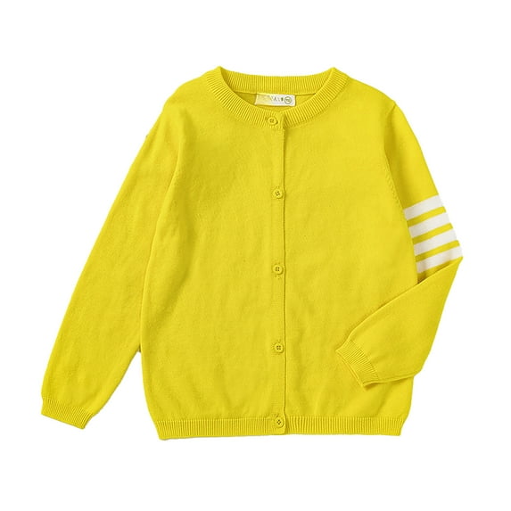 Curuila Children Girls Sweater Long Sleeve Crew Neck Solid Color ...