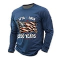 Curuila Graphic Tees For Men Long Sleeve Crew Neck Independence Day ...