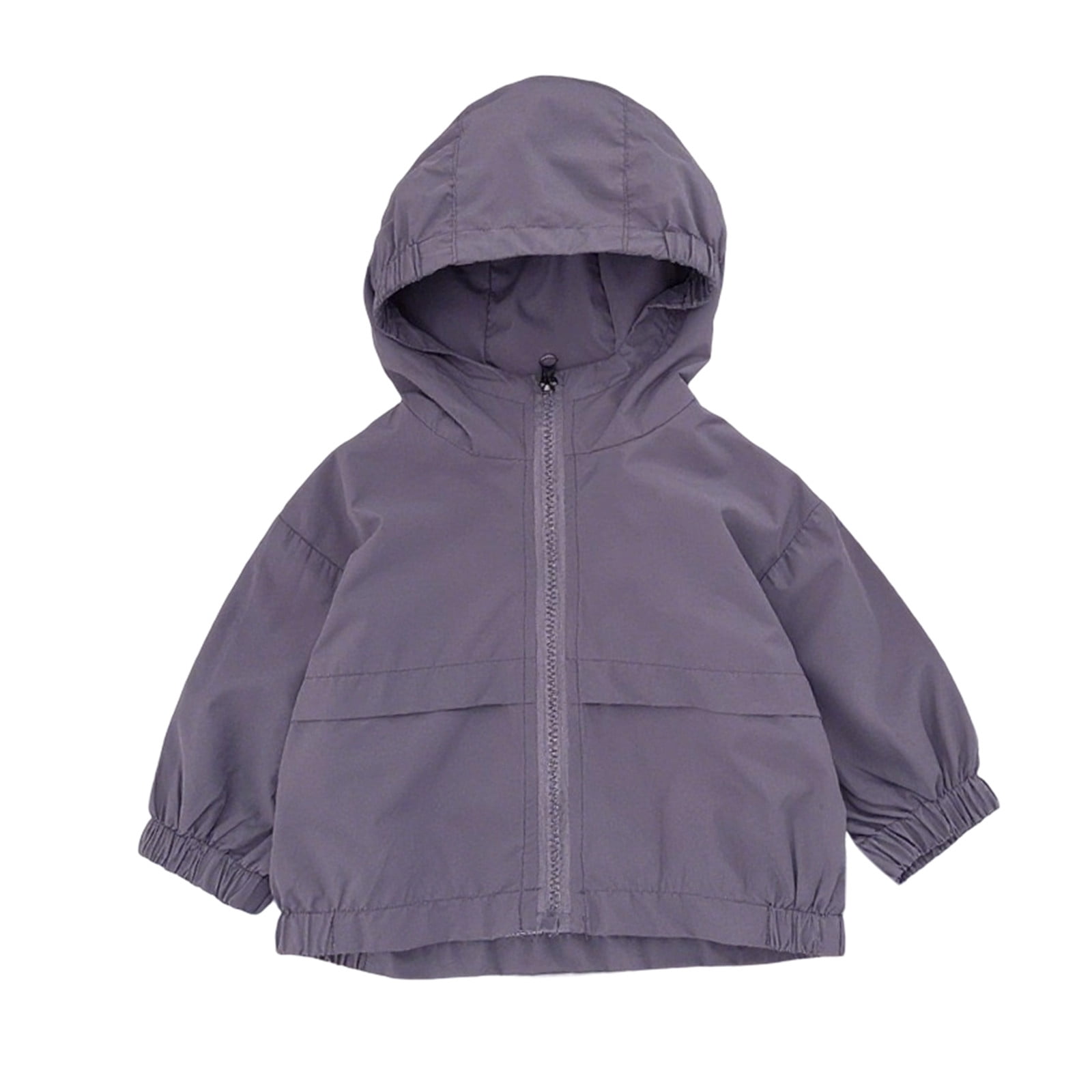 Curuila Infant Boys Girls Coats Long Sleeve Solid Hooded Zipper Jacket ...