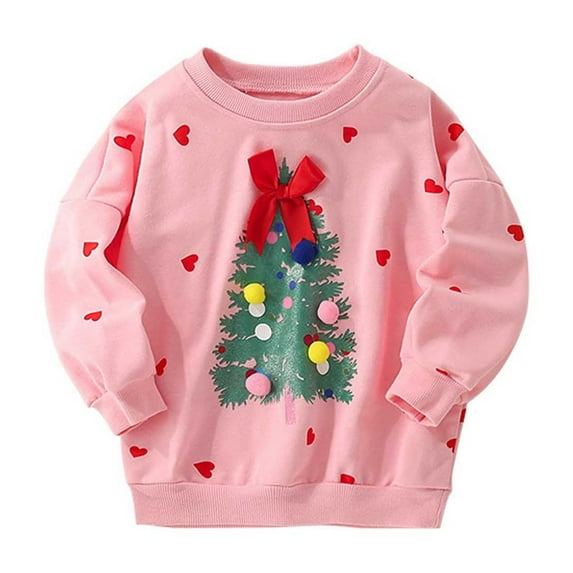 Curuila Kids Girls Boys Pullover Crew Neck Long Sleeve Christmas ...