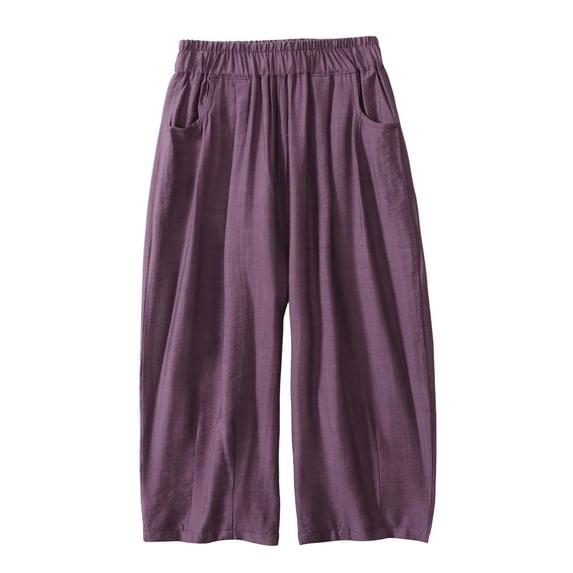 Curuila Kids Toddler Boys Summer Pants Elastic Waistband Solid Color ...