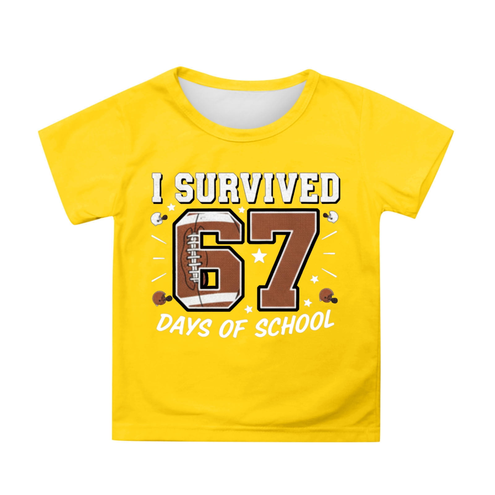 Curuila Kids Toddler Girls Boys Tops Letter Print Short Sleeve Shirt ...