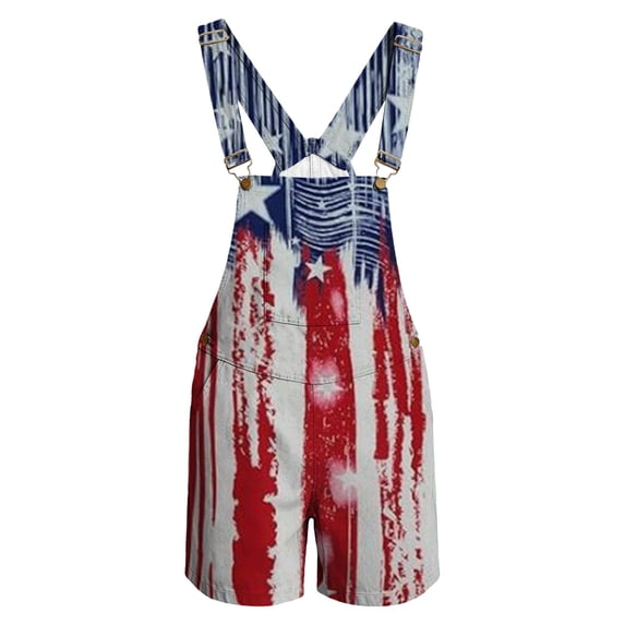 Curuila Overalls For Mens For Independence Day Outdoor Patriotic Print ...