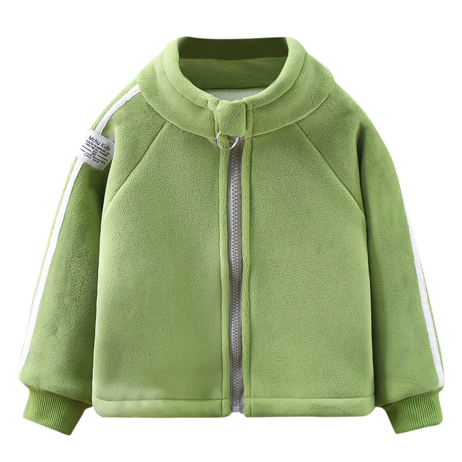 Curuila Toddler Boys Girls Coats Long Sleeve Autumn Winter Solid Color Jacket With Zipper ...