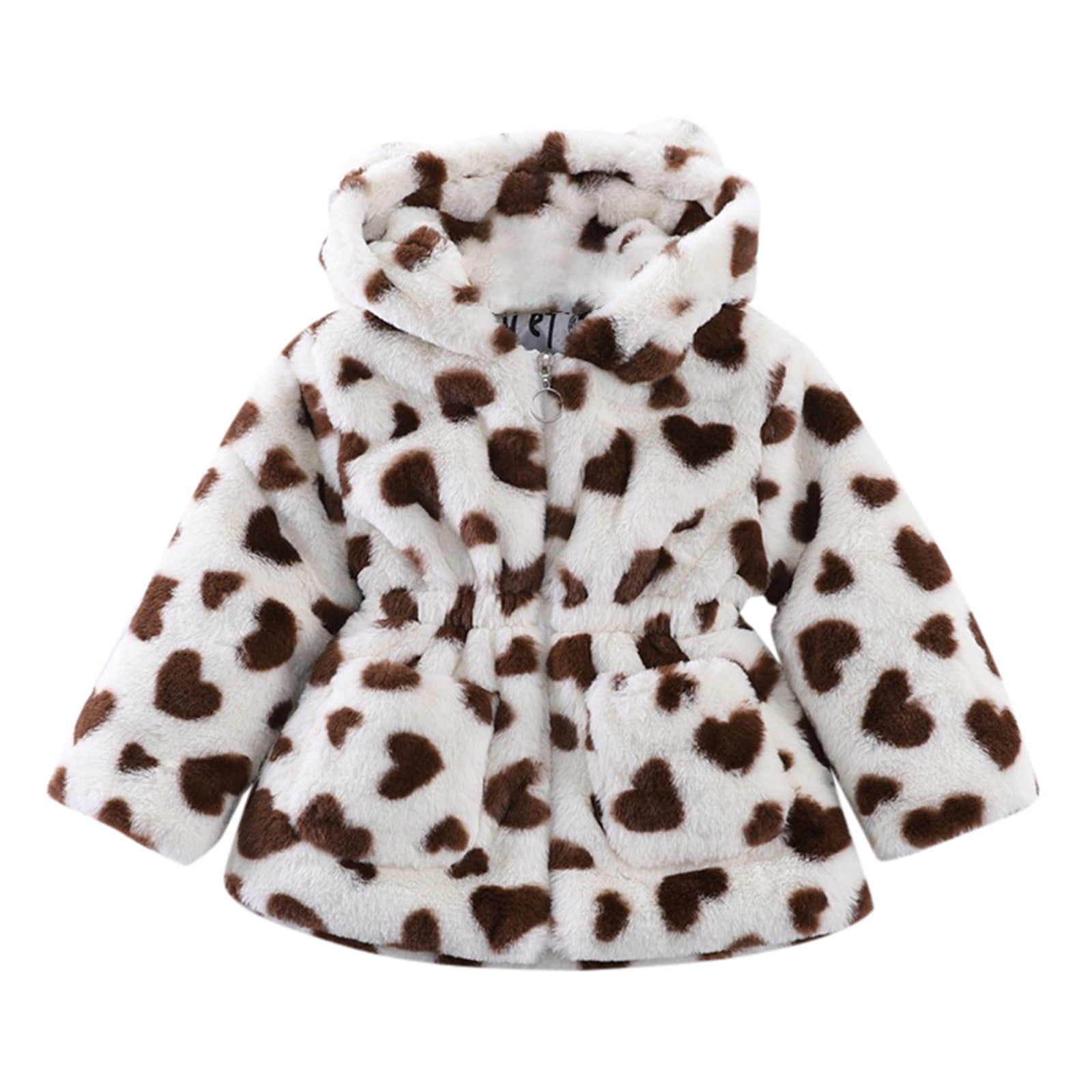 Curuila Toddler Boys Girls Coats Long Sleeve Winter Cartoon Print Fashion Jacket With Zipper ...