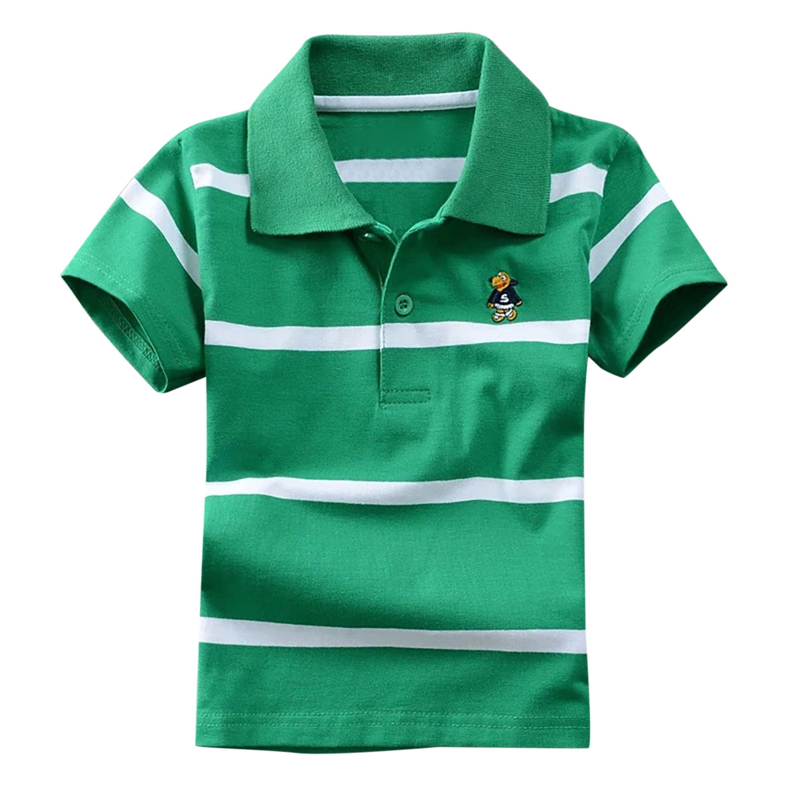 Curuila Toddler Boys Tops Short Sleeve Striped Fashion Lapel Shirt ...