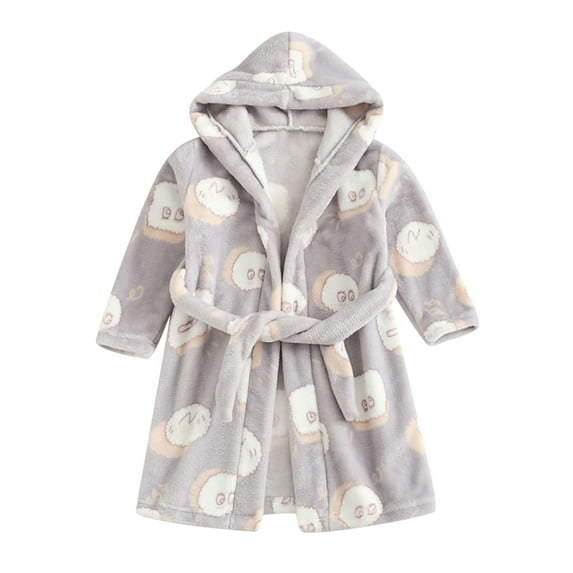 Curuila Toddler Girls Boys Jacket Long Sleeve Cartoon Print Hooded Casual Coats Long Outwear ...