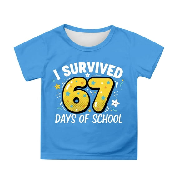 Curuila Toddler Girls Boys T Shirts Short Sleeve Comfort Fit Crew Neck ...