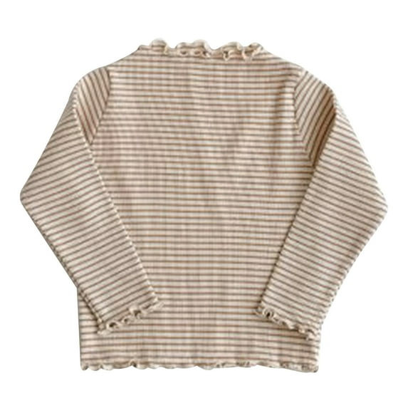 Curuila Toddler Girls Tops Fall Winter Casual Tees High Neck Long ...