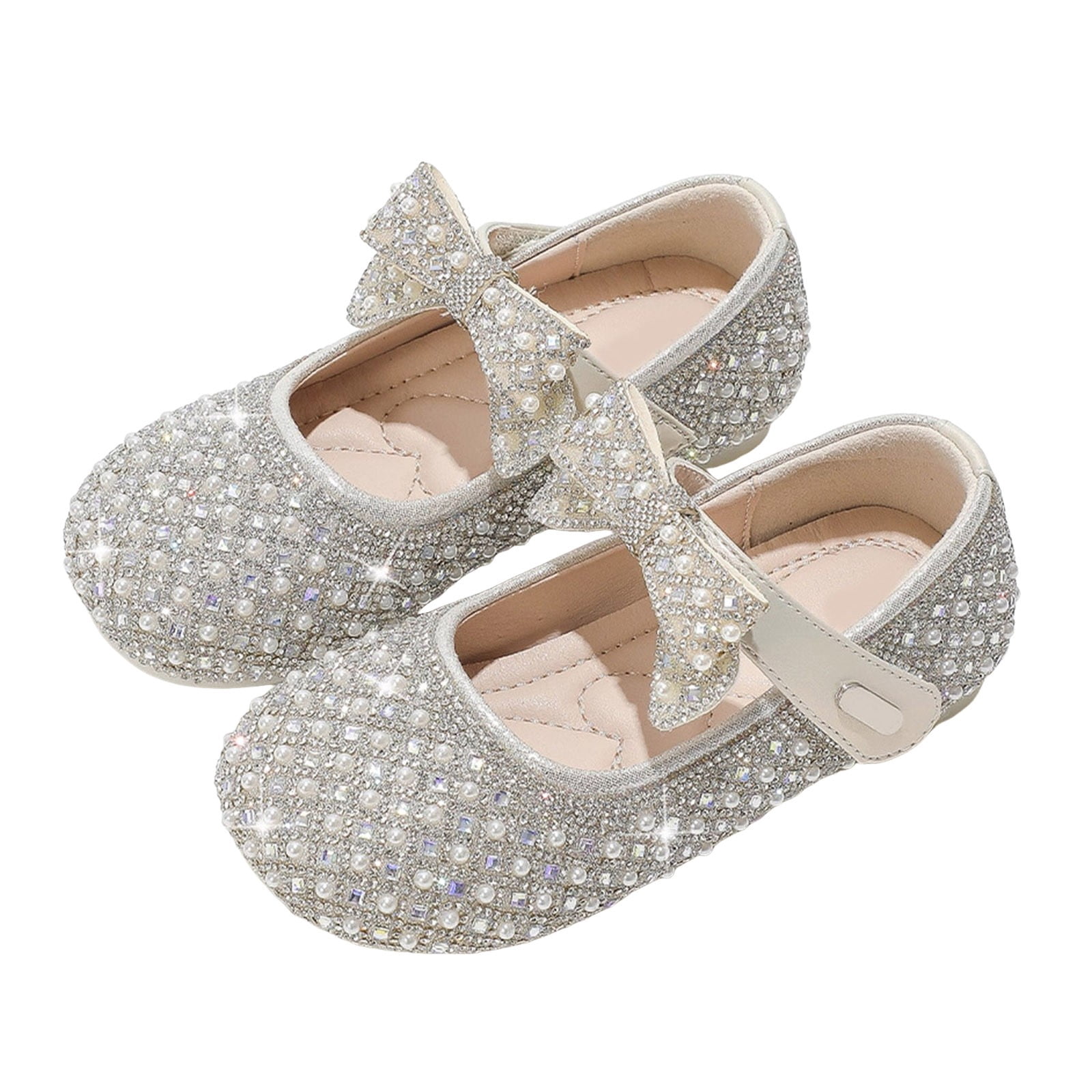 Curuila Toddler Kids Girls Sandals With Bow Casual Comfort Solid Color ...
