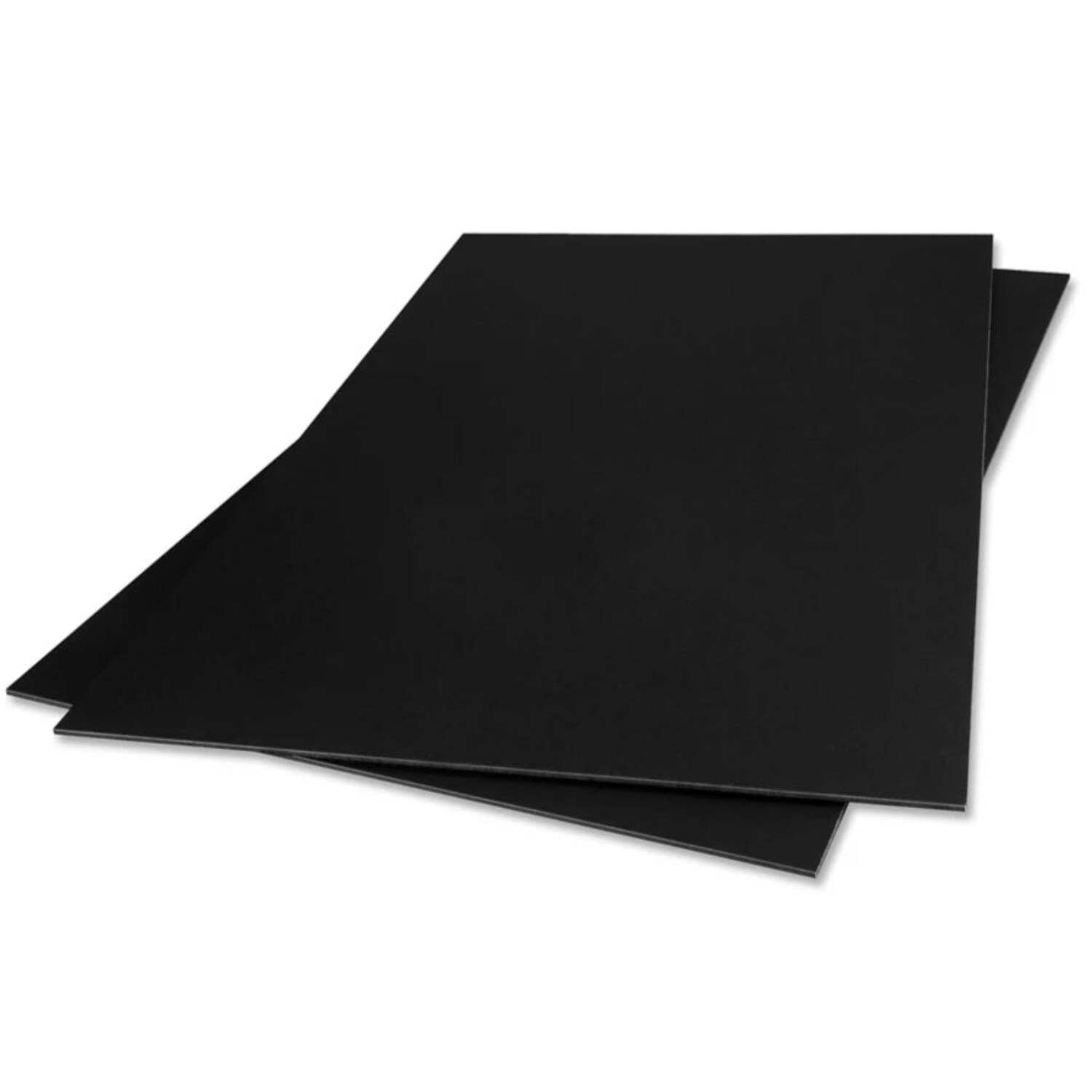 Curvable PVC Board, Black, 12 Inches x 18 Inches x 3mm (1/8 Inch) Thick ...