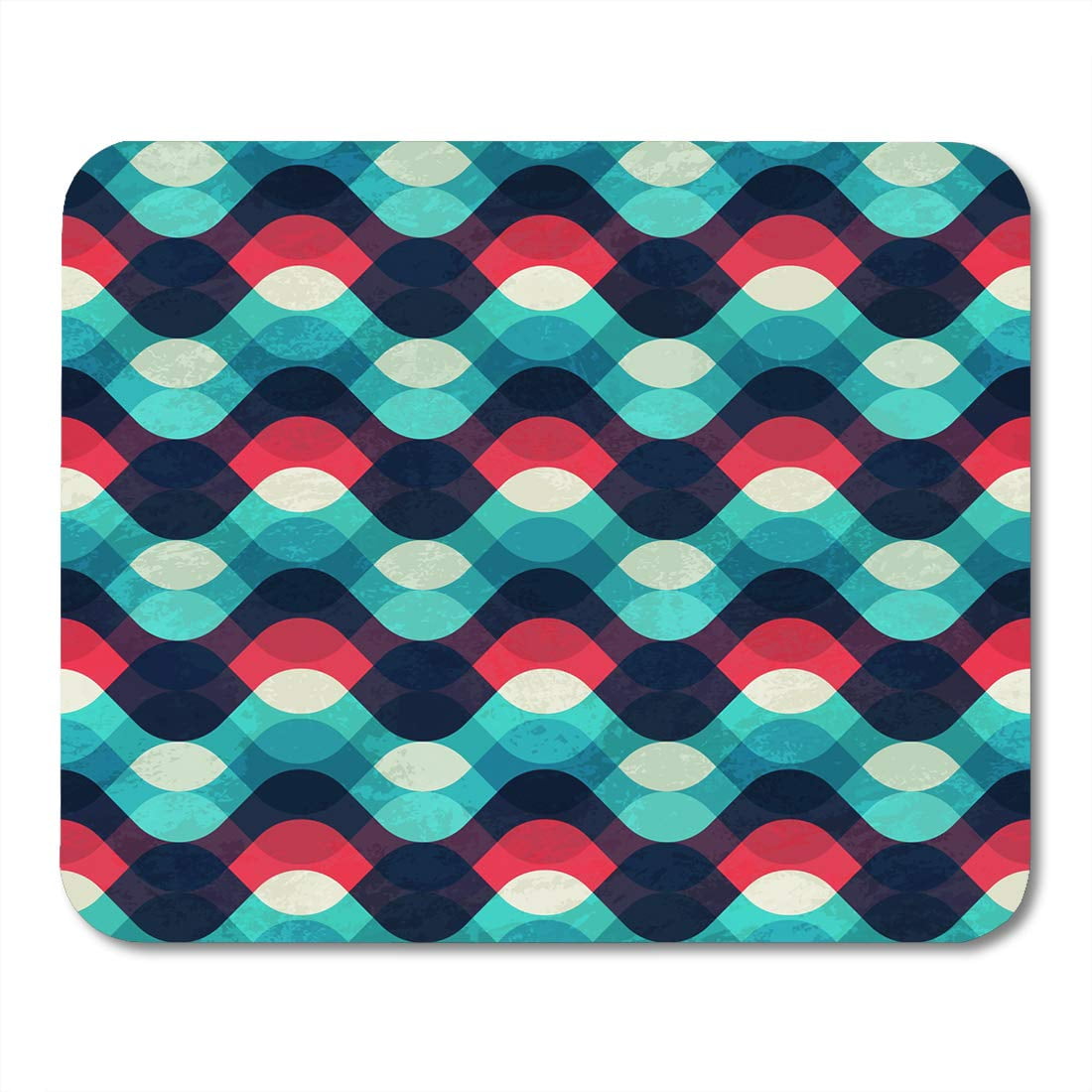 Curve Blue Summer Vintage Wave with Grunge Effect Abstract Splash ...