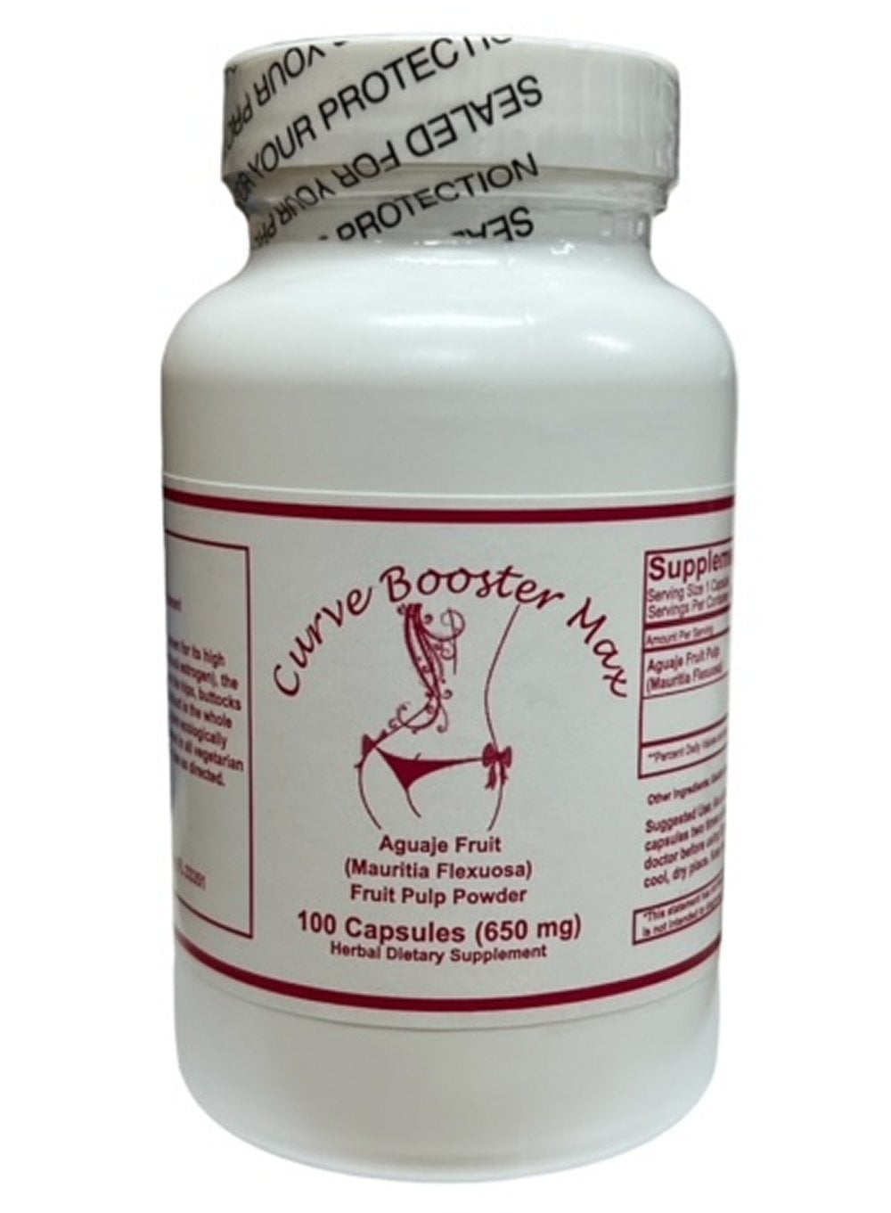 Curve Booster Max Aguaje Fruit Capsules for Butt & Breast Enhancement ...