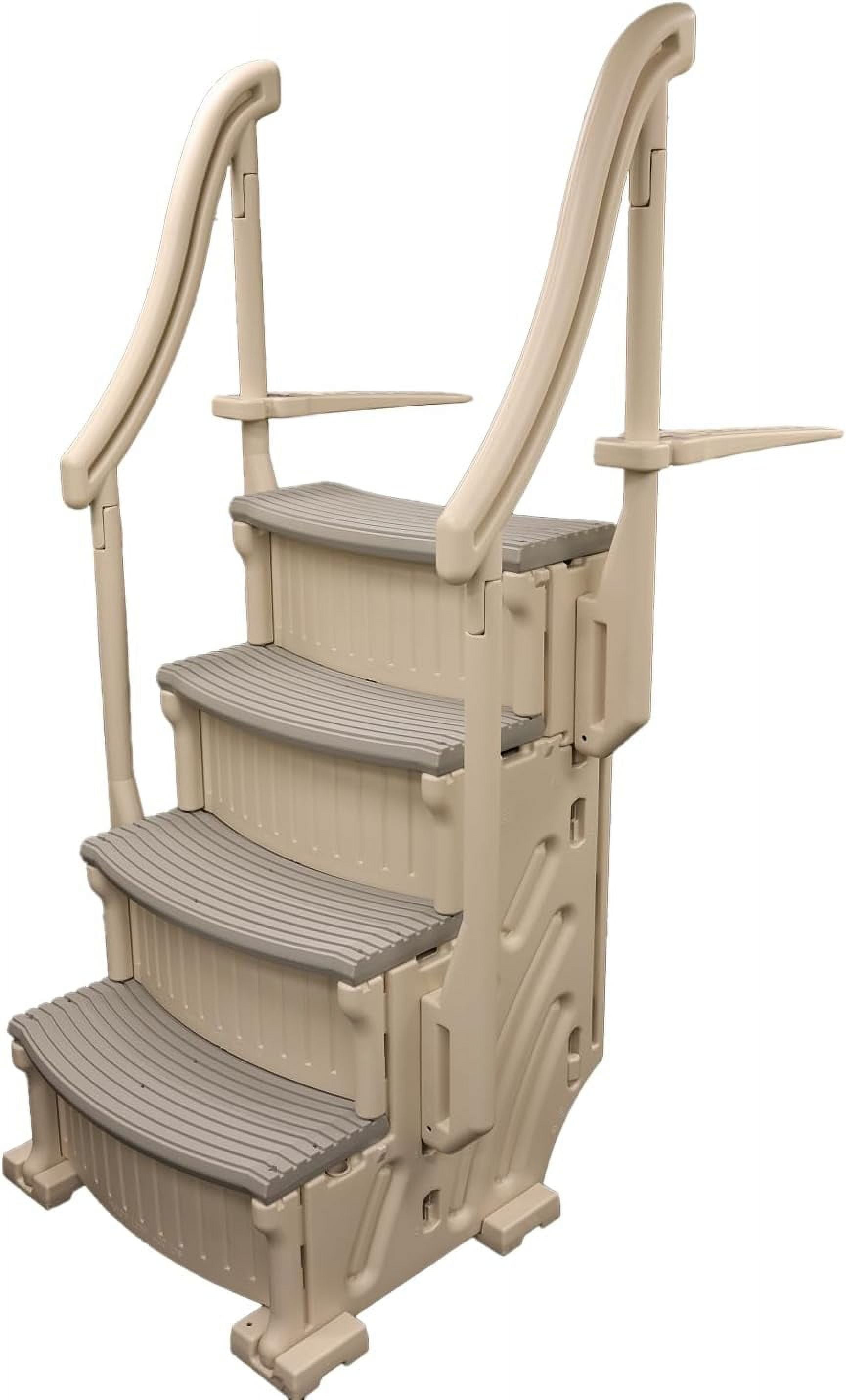 Curve CCX-AG Drop in Above Ground Pool Step with Grey Treads - Base ...