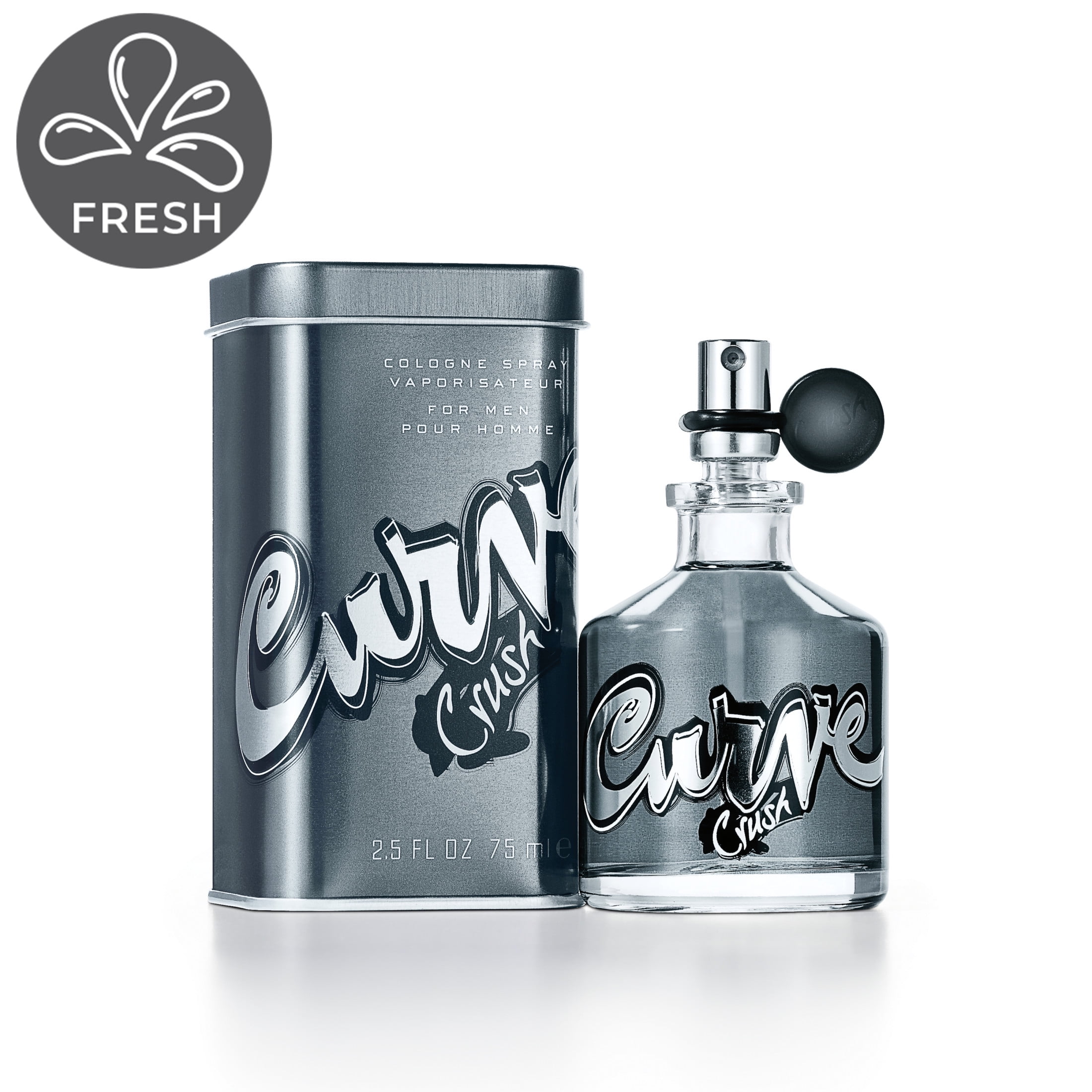 Curve Crush Cologne Spray for Men, Exotic & Distinct Fragrance, 2.5 oz ...