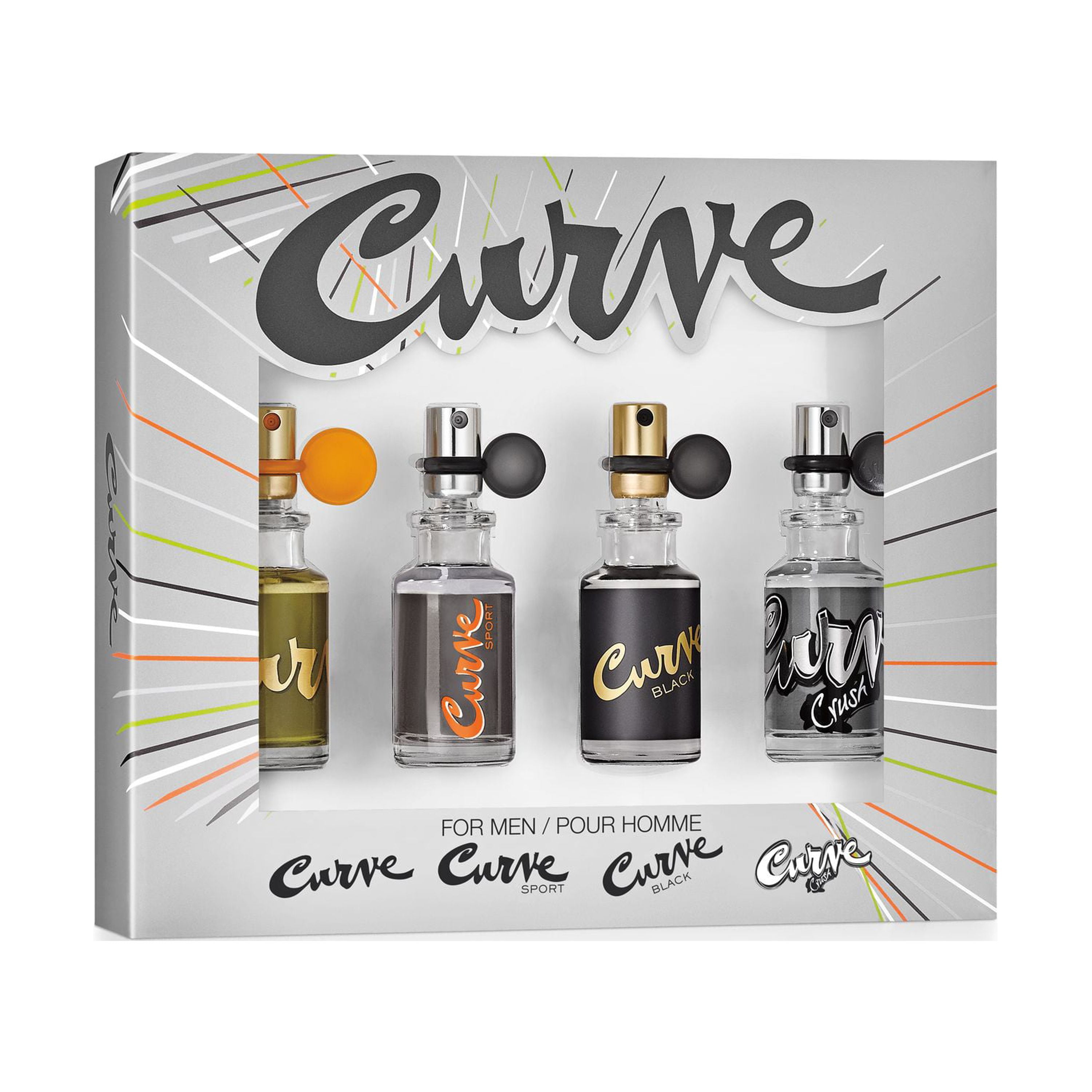 Curve Fragrance Gift Set Collection for Men, 4 pc - Walmart.com