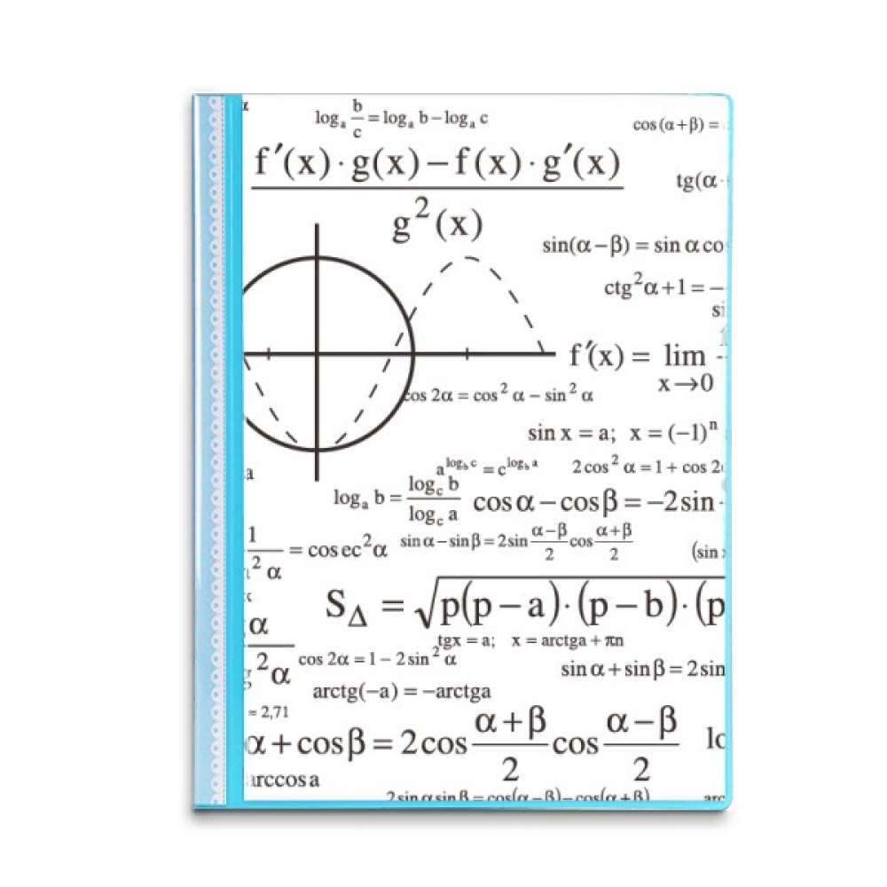 Curve Graphs Mathematical Formula Calculations Book Sheet Protectors ...