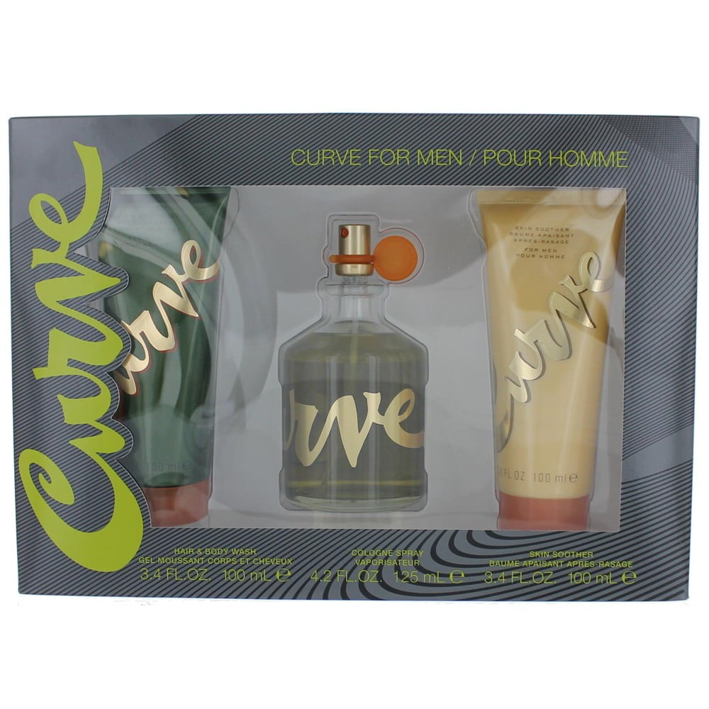Curve by Liz Claibrone, 3 Piece Gift Set for Men with 4.2 oz - Walmart.com