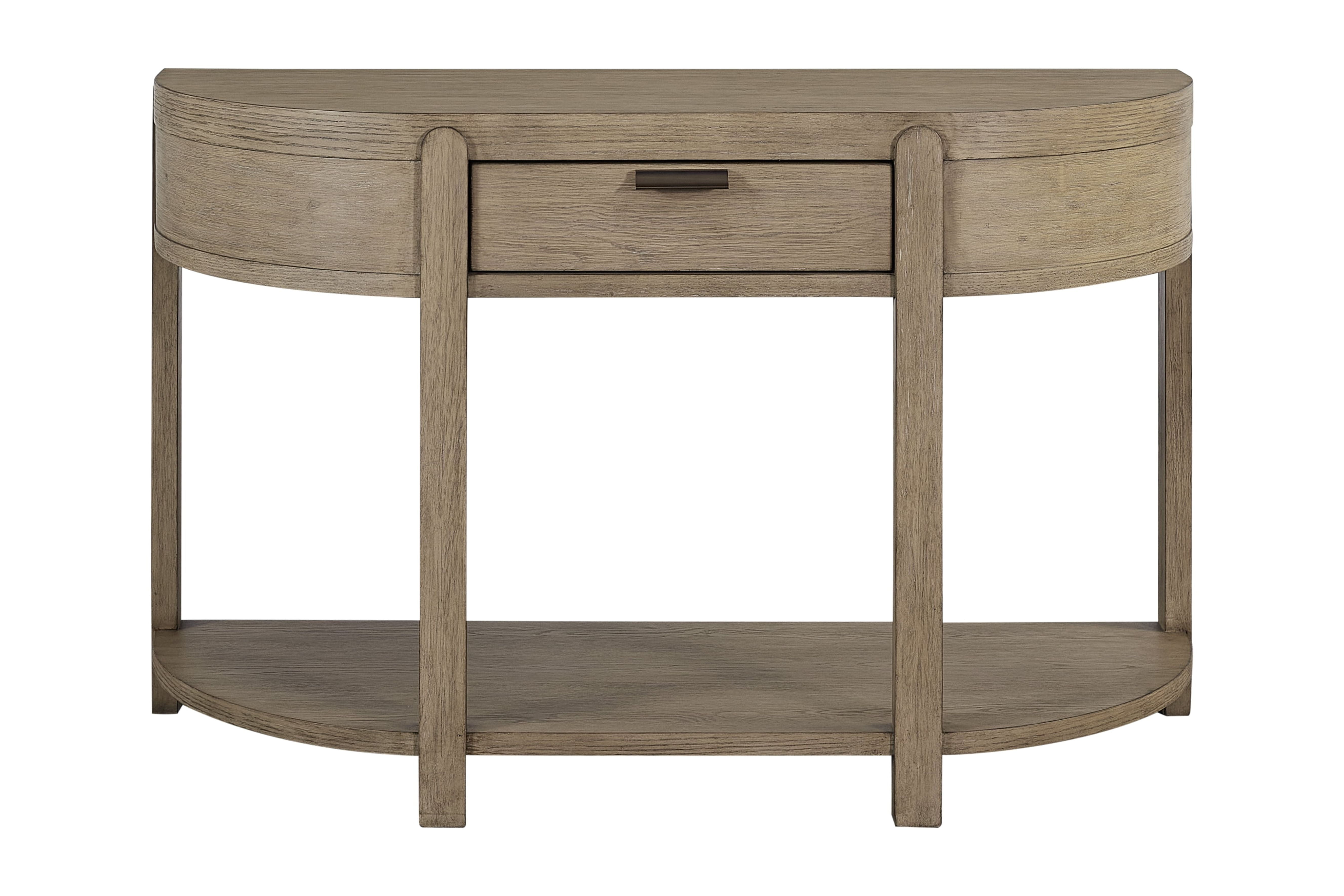 Curved 1-Drawer Console Table - Toffee - Walmart.com