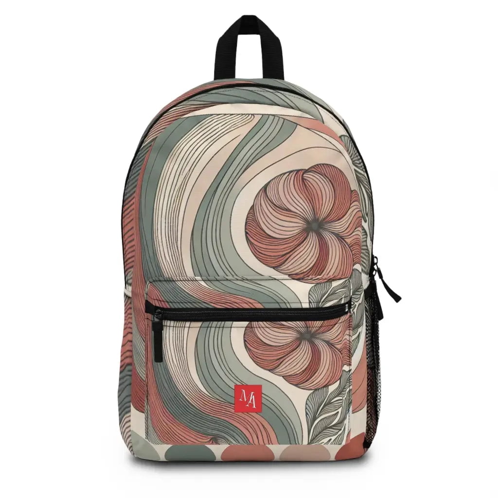 Curved Abstraction in Earth Tones - Backpack - Walmart.com