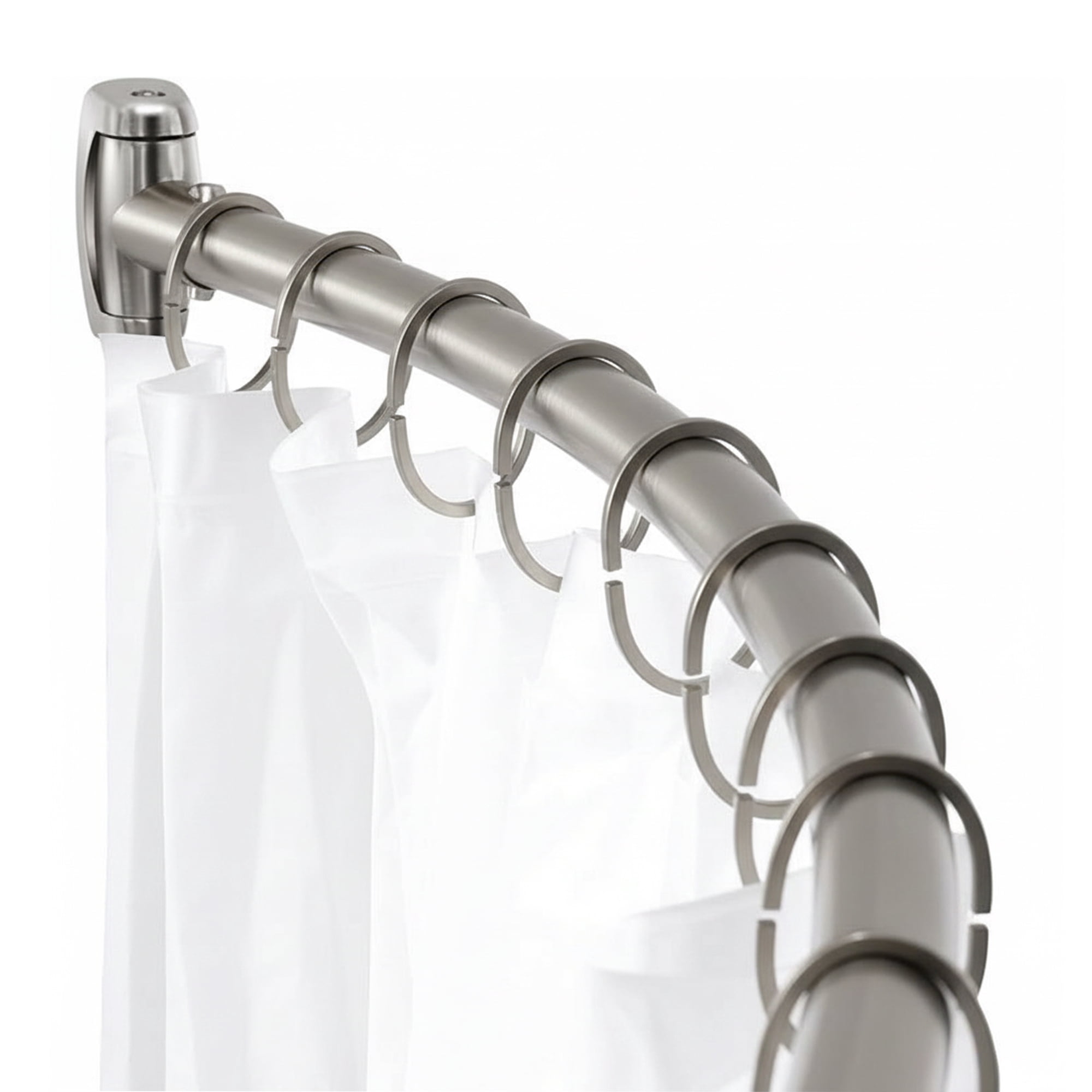 Curved Adjustable Shower Curtain Rod, 44