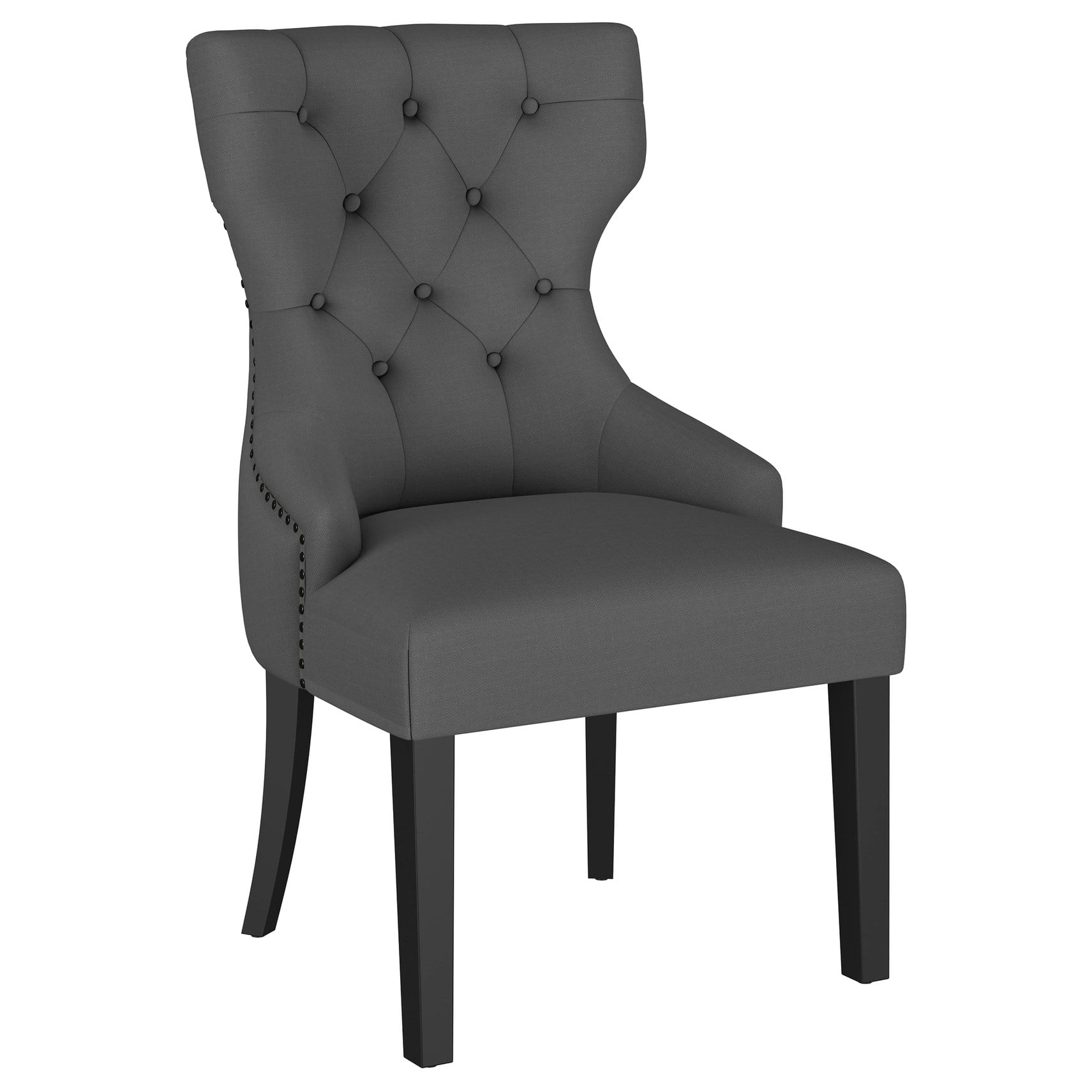 Curved Barrel Back & Button Tufting+Soft Upholstery"-"Daily Dining ...