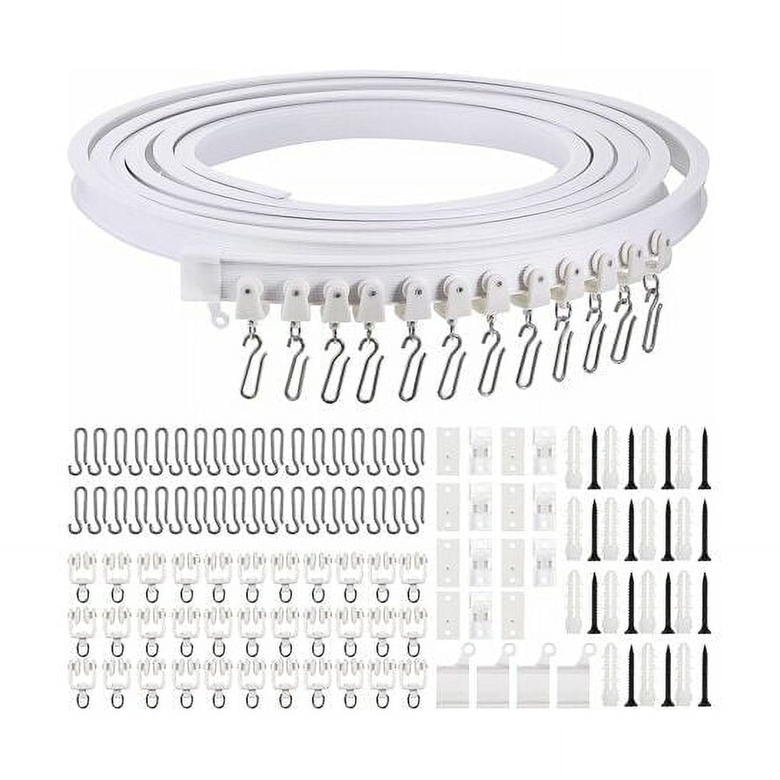 Flexible Bendable Curtain Track For Ceiling Wall Mount, Extendable ...