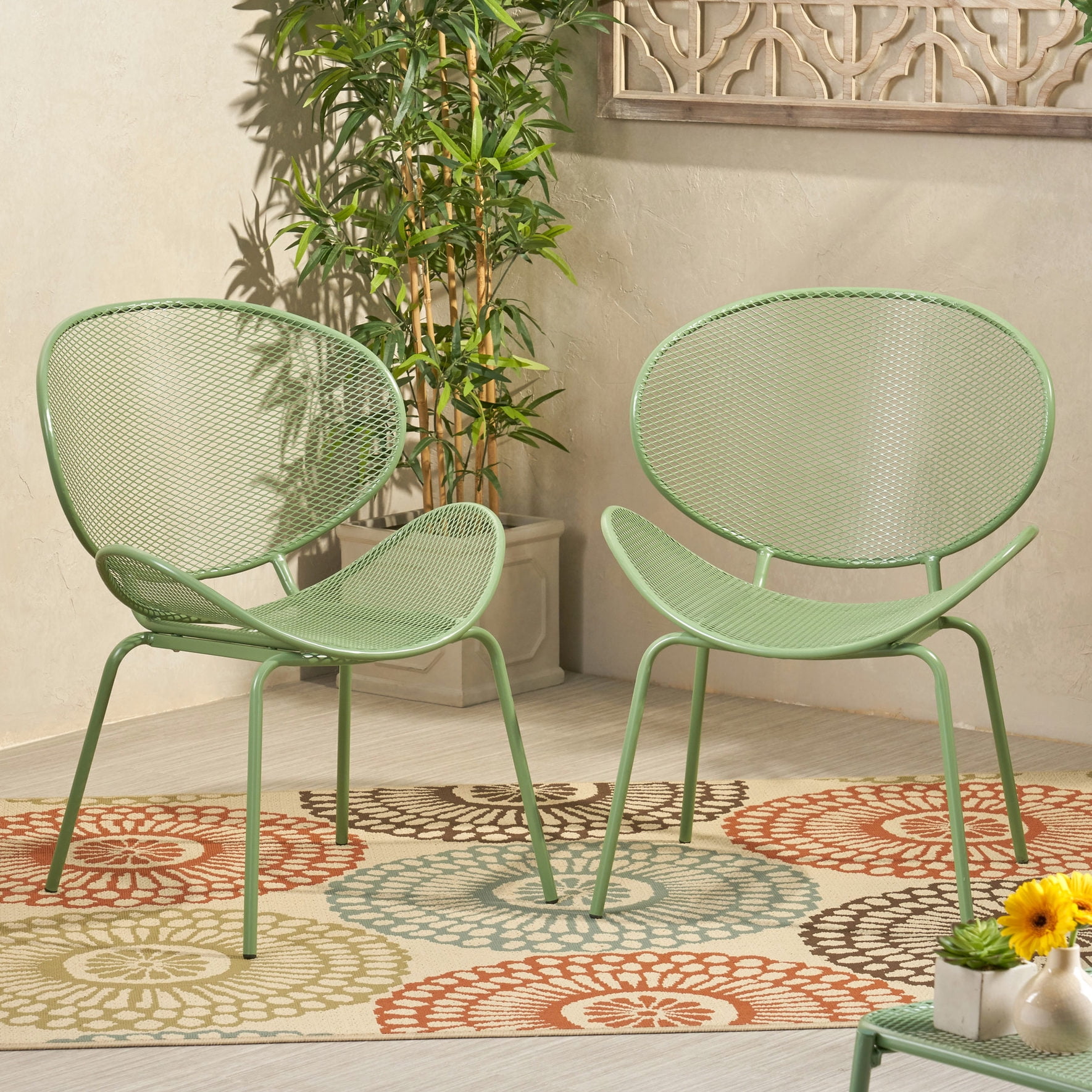 Curved Chair Set / Garden Use / Lightweight and Portable - Walmart.com
