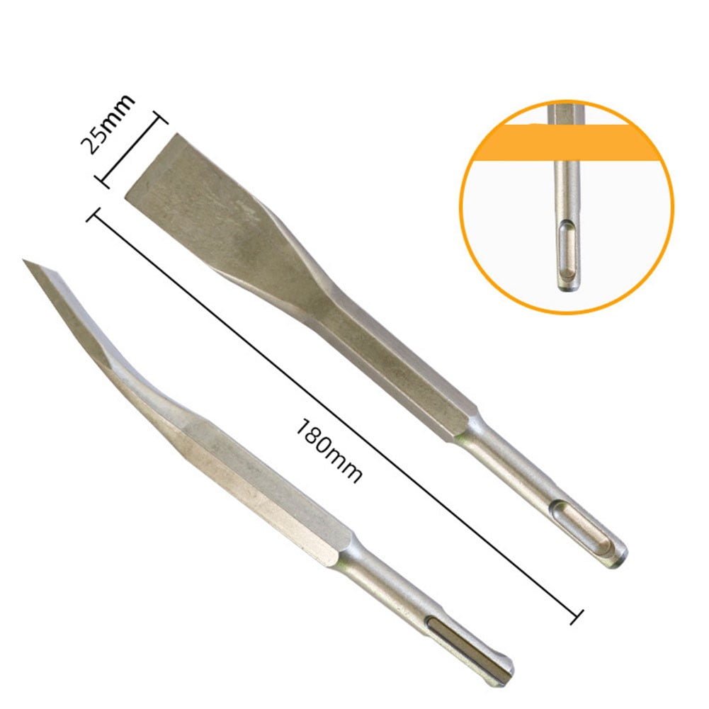 Curved Chisel Chisel Bit Drill Bit Round Shank SDS-PLUS Square Handle ...