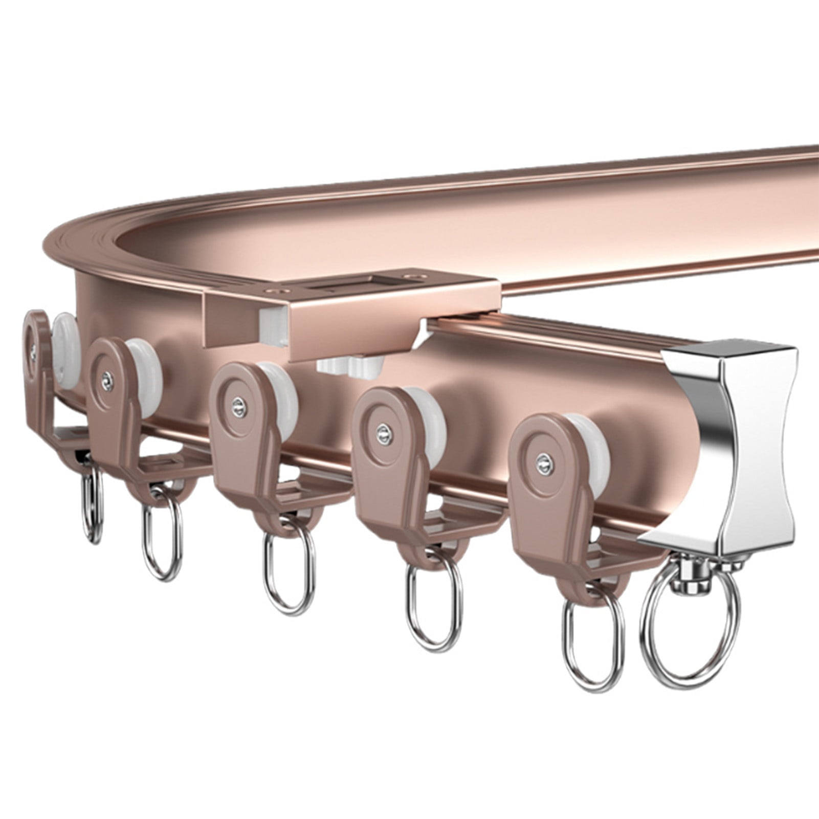 Curved Curtain Track,Flexible Bendable,Aluminum Ceiling Rail,Mute ...