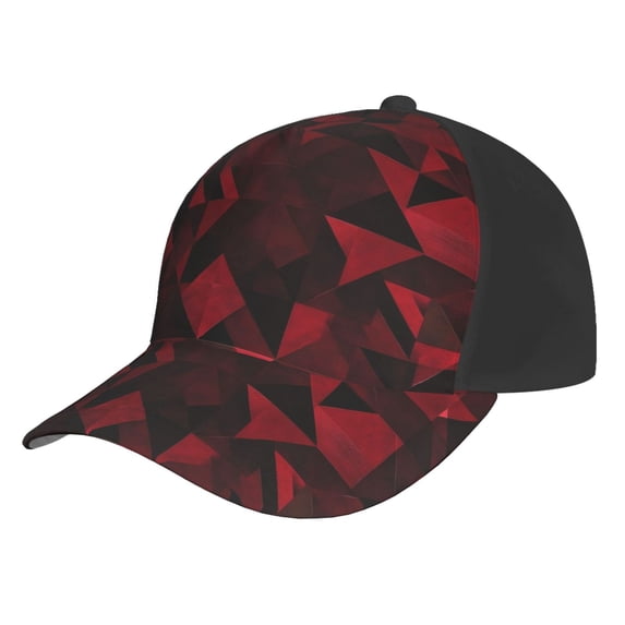 Curved Design Along The Top Of The Baseball Cap Reinforced Adjustable ...
