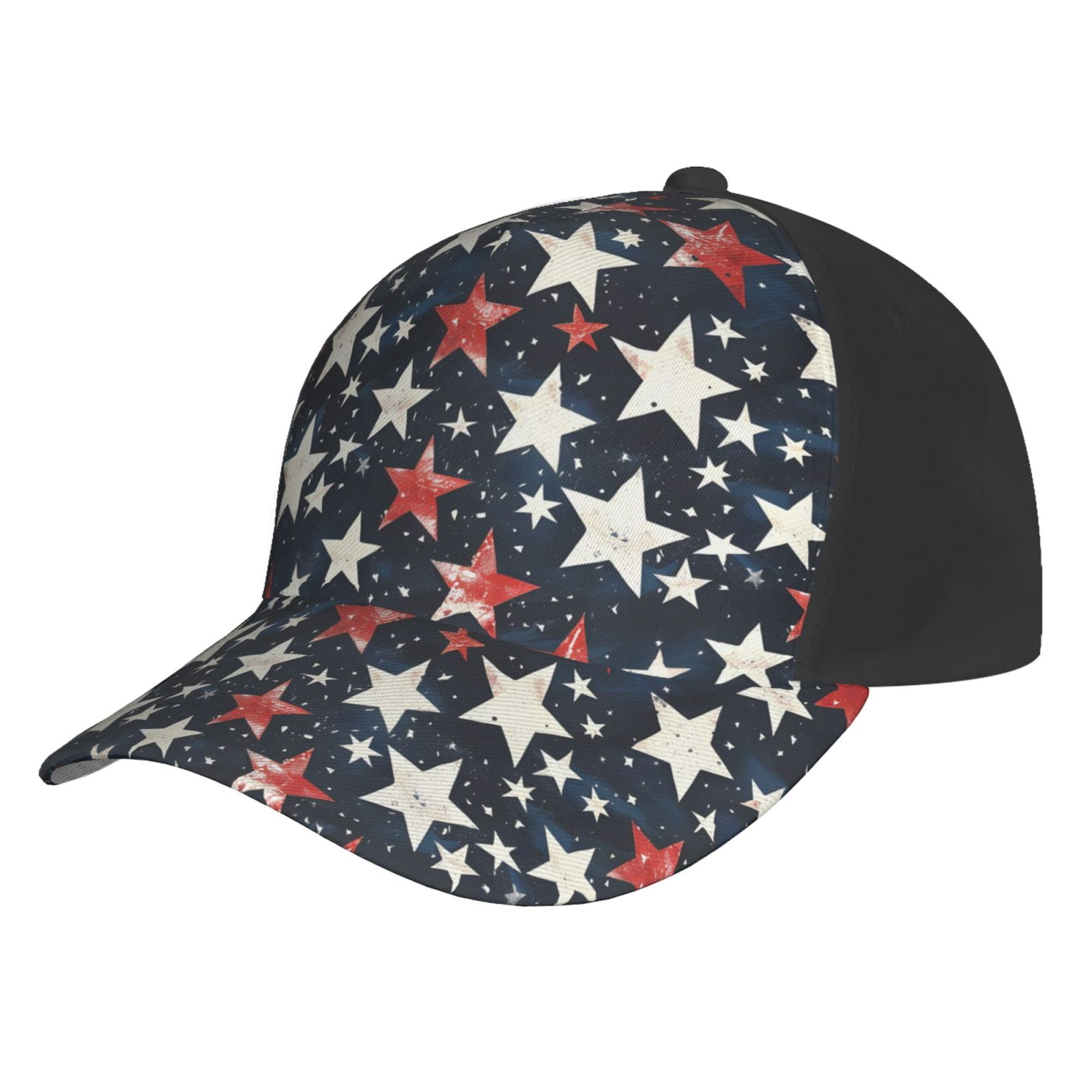 Curved Design Along The Top Of The Baseball Cap Reinforced Adjustable ...