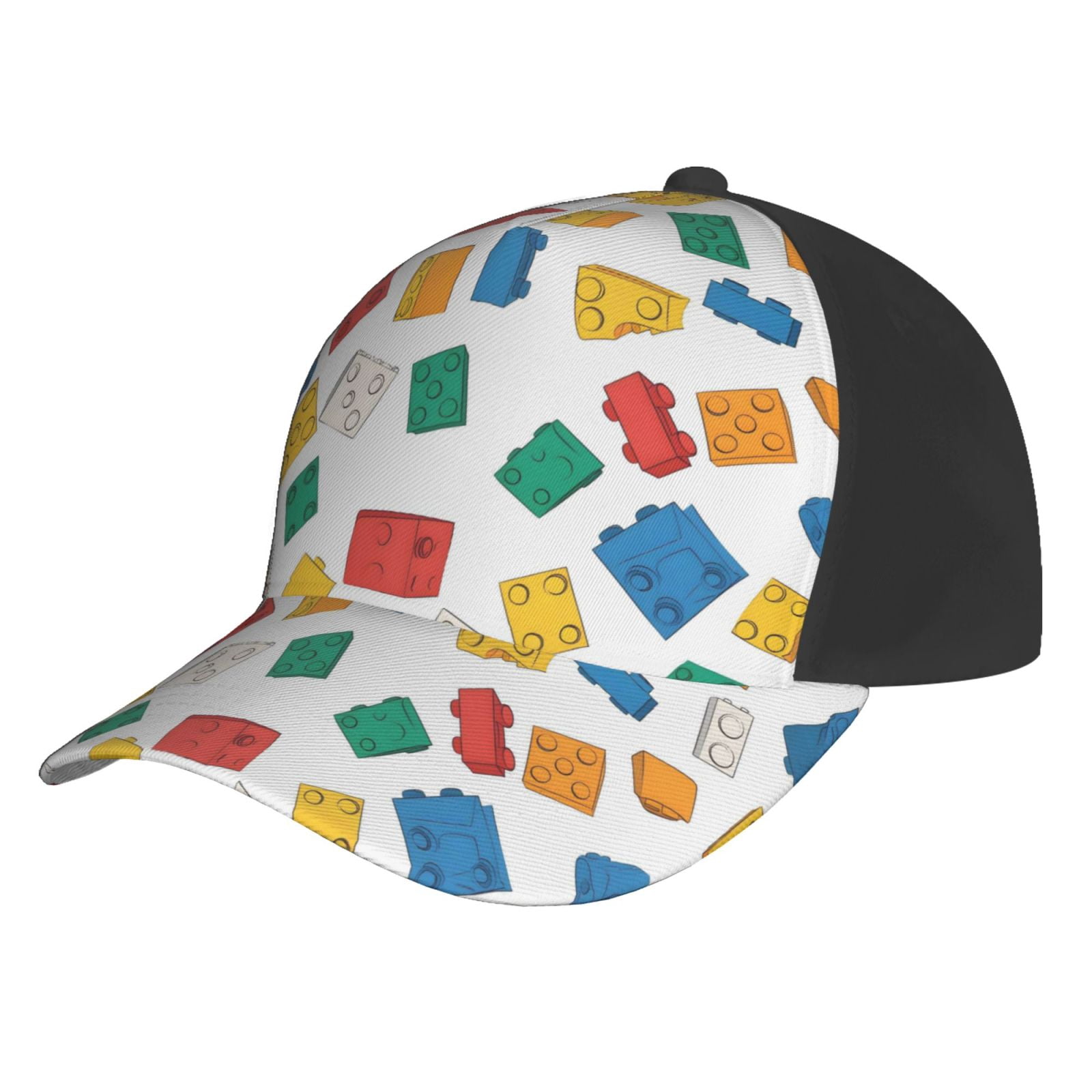 Curved Design Along The Top Of The Baseball Cap Reinforced Adjustable ...