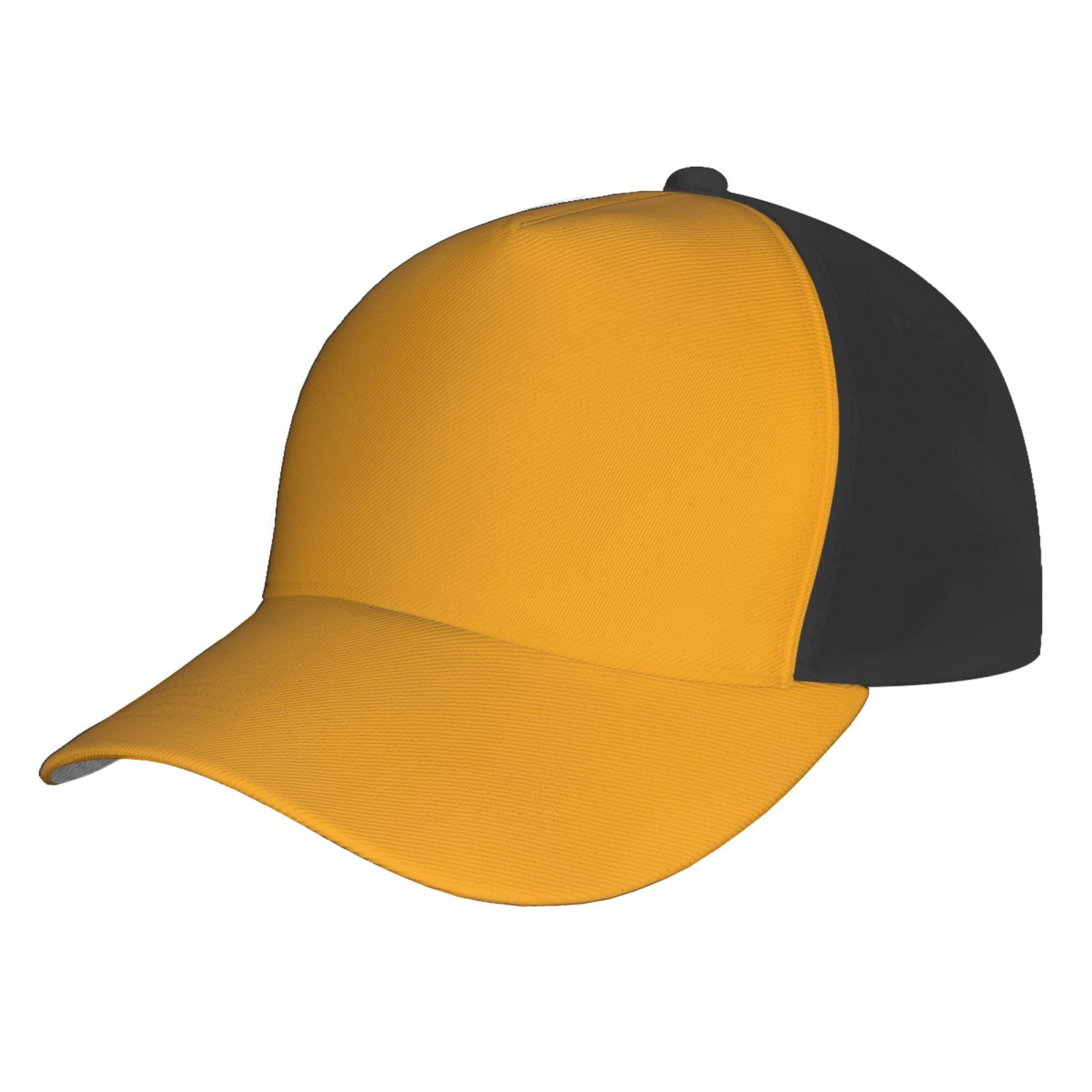 Curved Design Along The Top Of The Baseball Cap Reinforced Adjustable ...