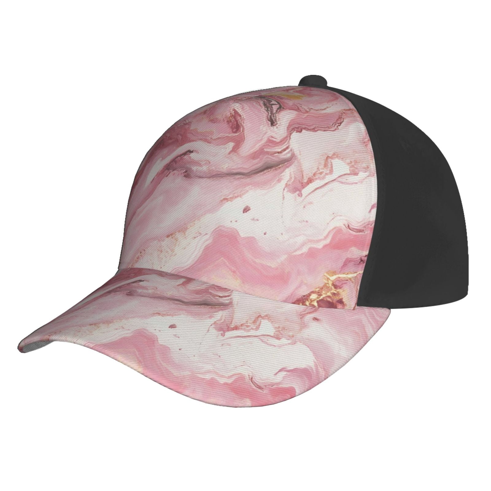 Curved Design Along The Top Of The Baseball Cap Reinforced Adjustable ...