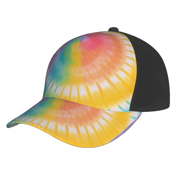 Curved Design Along The Top Of The Baseball Cap Reinforced Adjustable ...