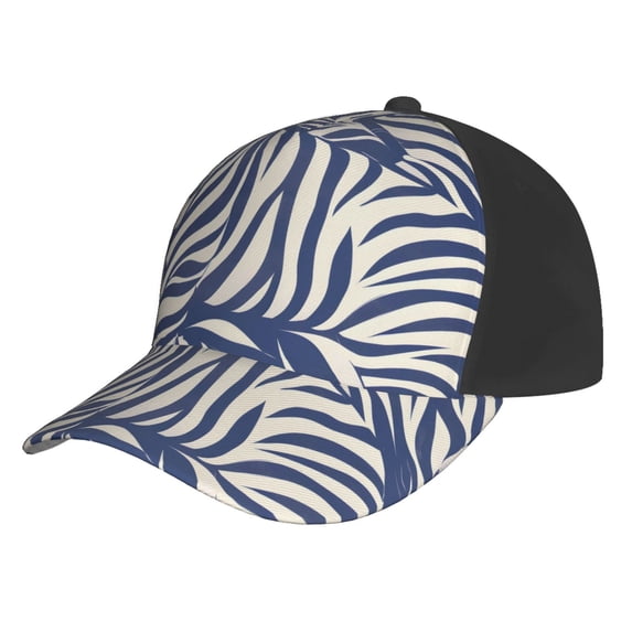Curved Design Along The Top Of The Baseball Cap Reinforced Adjustable ...