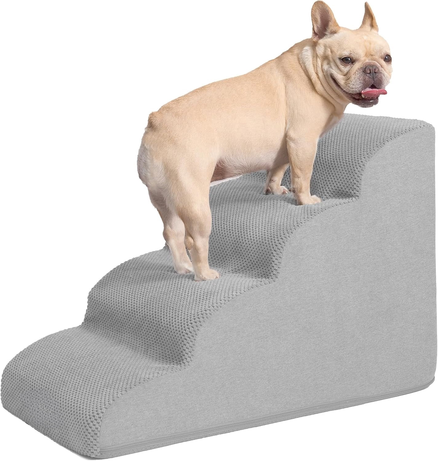 Curved Dog Stairs Ramp for High Beds 19.7