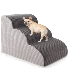 Made4Pets Dog Stairs Ramp for Small Dogs, 3-Step for Bed Couch Sofa ...