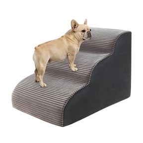 ZENY Portable 4-Step Pet Stairs for Dogs & Cats, Foldable, Washable ...
