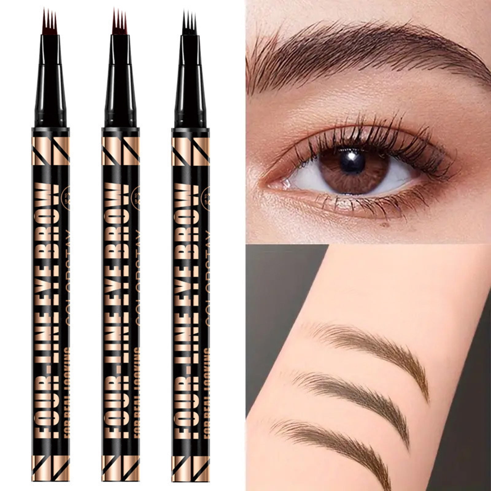 Curved Eyebrow Pen Microblading Eyebrow Pencil, Eyebrow Pen with an ...