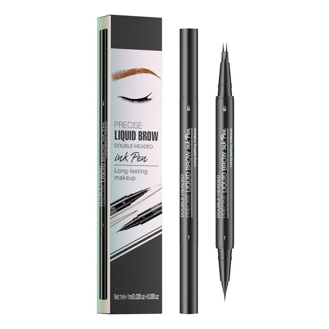 Curved Eyebrow Pen Eyebrow Pencil Brow Pencil 2 In 1 Ended Microblading ...
